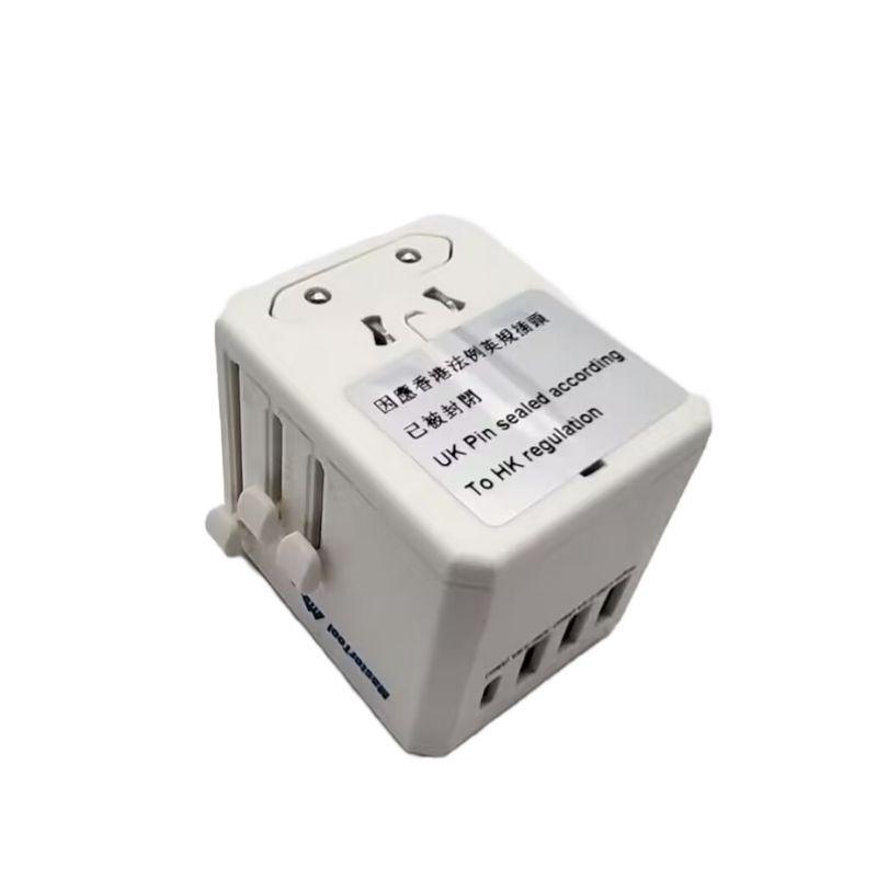 3 USB+1 Type C 3.6AUniversal Travel Adapter, Worldwide Dual USB AC ...